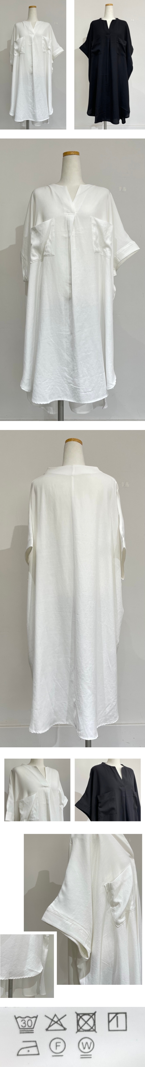 Key neck tunic dress （ 2 color ） ulu（ウル）